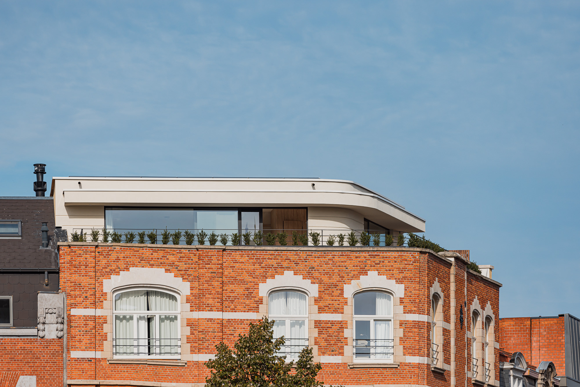 Steel frame elevation in Leuven - beSteel